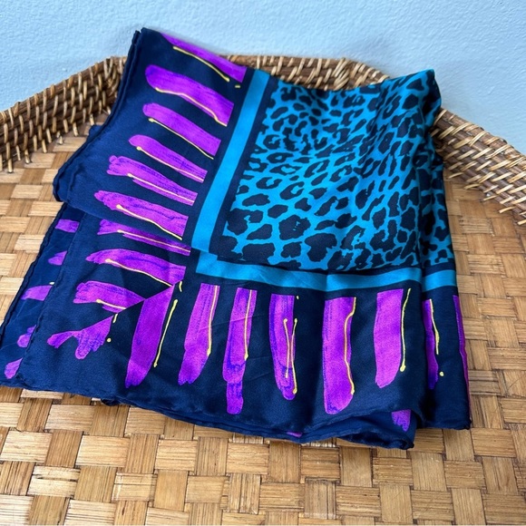Dana Buchman | Accessories | Vintage Dana Buchman Leopard Print Large ...